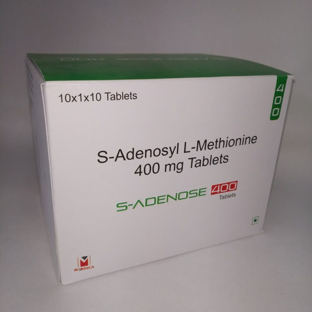 S-ADENOSE 400 . S-Adenosyl L-Methionine 400 mg Tablets - Merdica